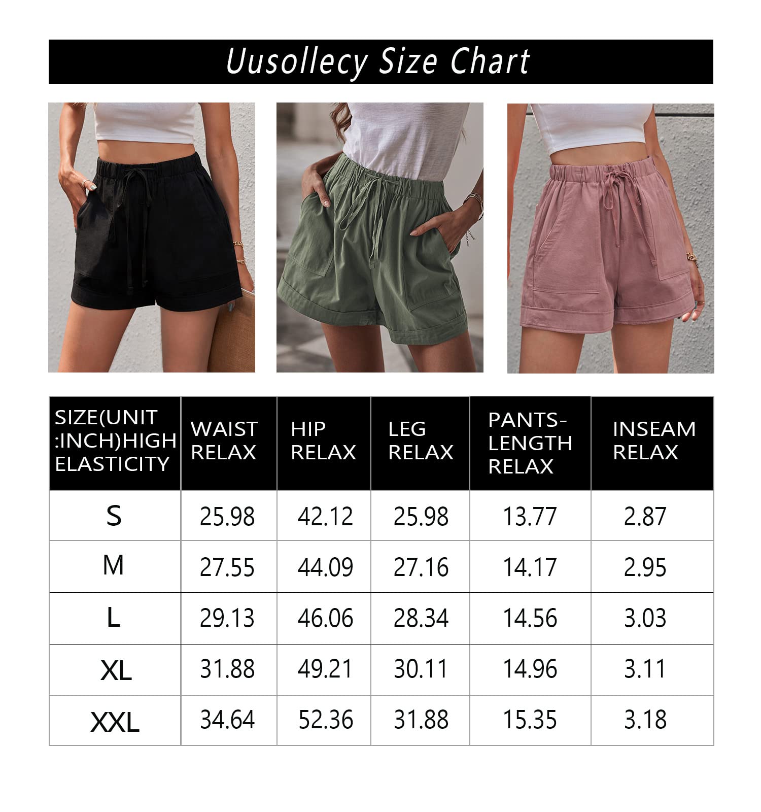 Womens Casual Drawstring Elastic Waist Shorts Comfy Summer Beach Short Pure Color Shorts with Pockets Pink X-Large