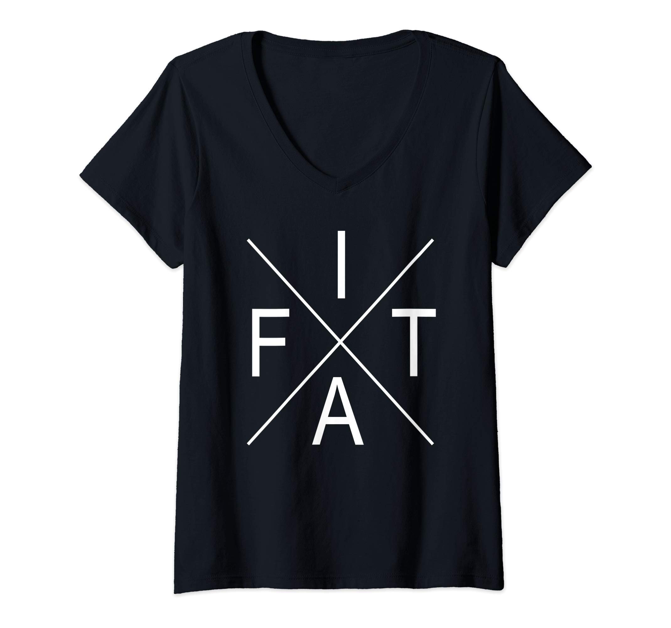 Womens Christian tshirt - Virgin Mary Fiat rosary shirt V-Neck T-Shirt