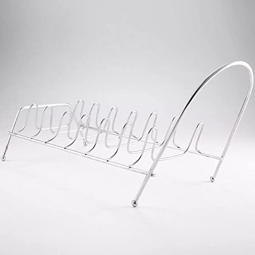 ZILZAL Cutlery Hook Pan Stainless Steel Pot Lid Plates Kitchen Slots Sink Countertop Holder Dish Rack Bowl Storage Shelf Drying Stand Draining Shelves
