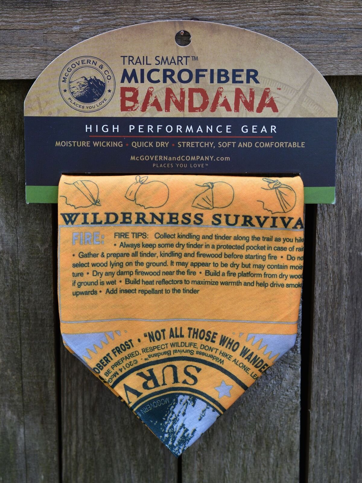 Wilderness Survival Nature Hiking Bandana, UV Protective, Microfiber, Headband, Neck Gaiter