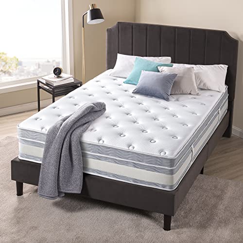 ZINUS 14 Inch Green Tea Cooling Gel Memory Foam Hybrid Mattress, Queen, Pocket Innersprings for Motion Isolation, Mattress in A Box