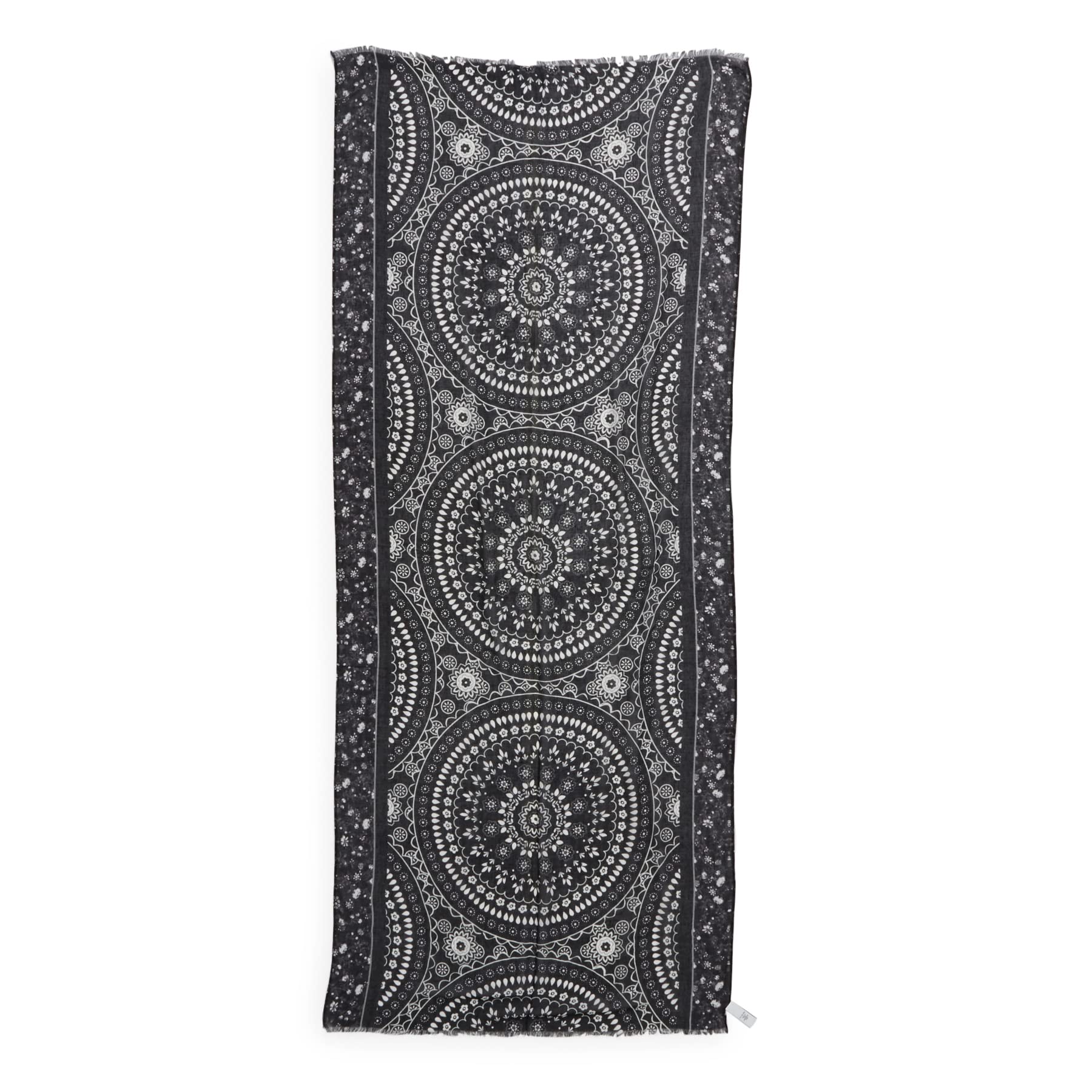 Vera Bradley Women's Lightweight Soft Fringe Scarf, Waves Toile, One Size