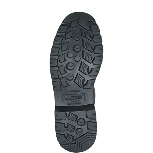 Wolverine men's Floorhand Waterproof Steeltoe 6" Work Boot, Black, 10.5M