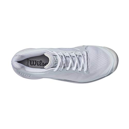 Wilson Men's Rush PRO 3.5 Tennis Shoe, White/White/Pearl Blue, 9