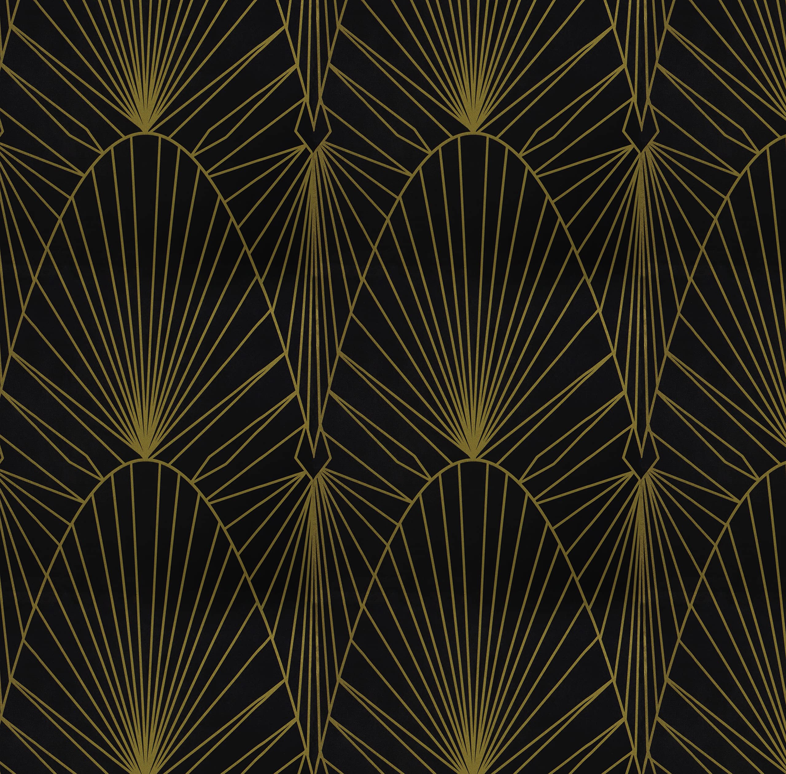 Yasinet Peel and Stick Wallpaper Black and Gold Wallpaper for Bathroom Removable Black Contact Paper Black Geometric Self Adhesive Wallpaper Decorative for Wall Cabinet 17.3”x118.7”