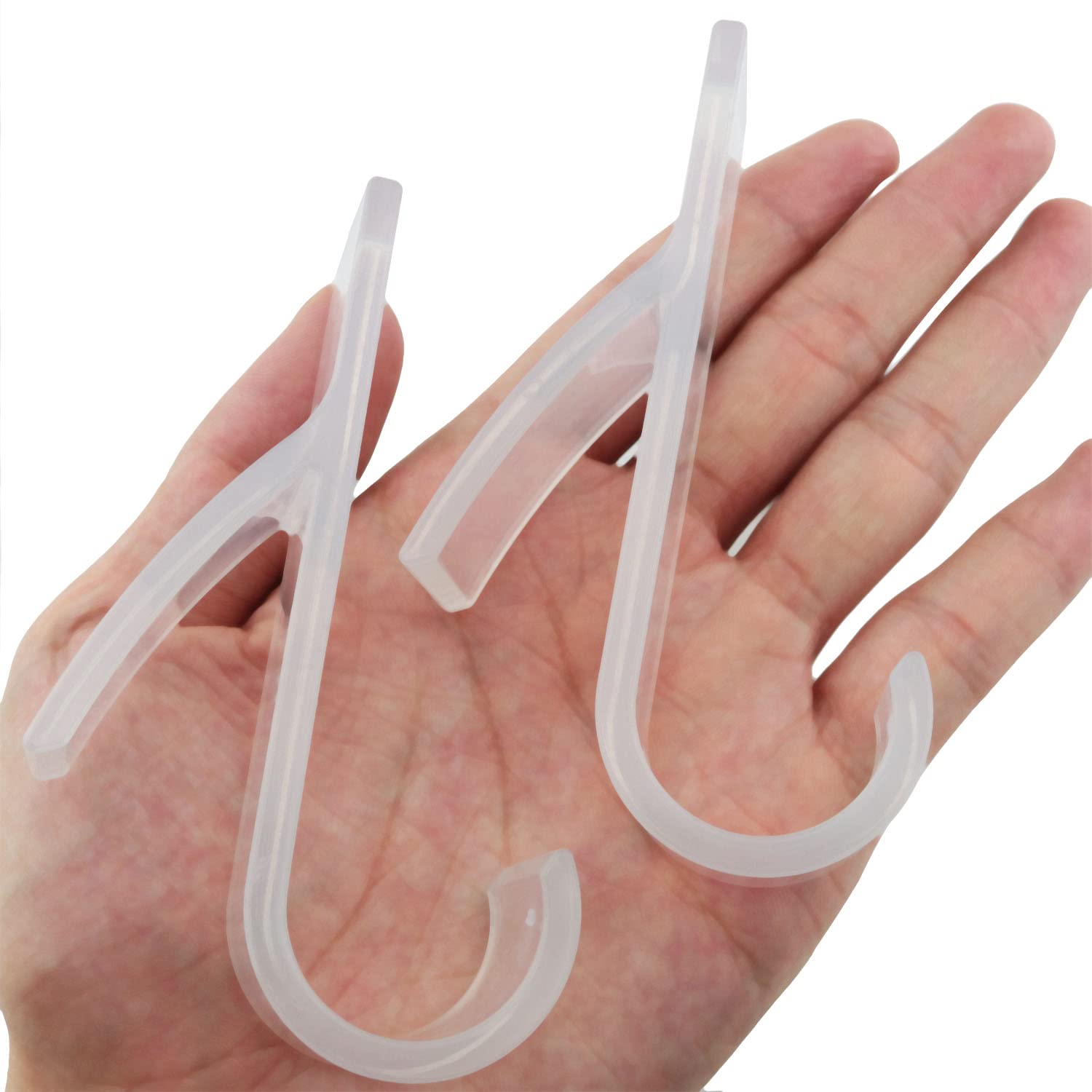 ZZHXSM 2pcs Heating Towel Radiator Hook Door Hook Clear Hanger for Heated Towel Rail Radiator Tubular Bath Hook Holders