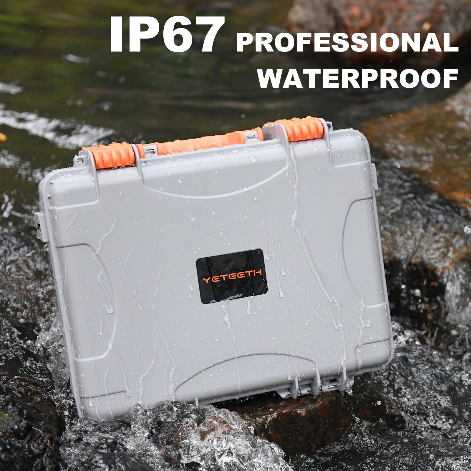 YETEETH Hard Case for DJI Mavic 3 Pro, Waterproof Pressure Resistant Carrying Case Compatible with DJI Mavic 3 Pro/Cine/Mavic 3/Classic/DJI RC Pro/RC/Goggles 2/Integra/DJI Motion/Motion 2 Accessories