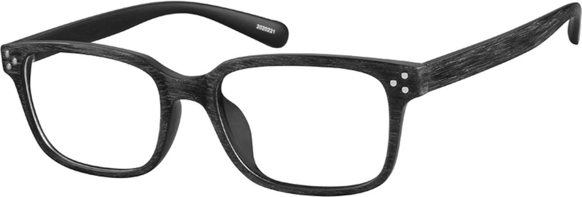 Zenni Blue Light Blocking Glasses for Women Men Basic Black Rectangle Frame Relieve Digital Screen Eye Strain TR90 Light Eyewear