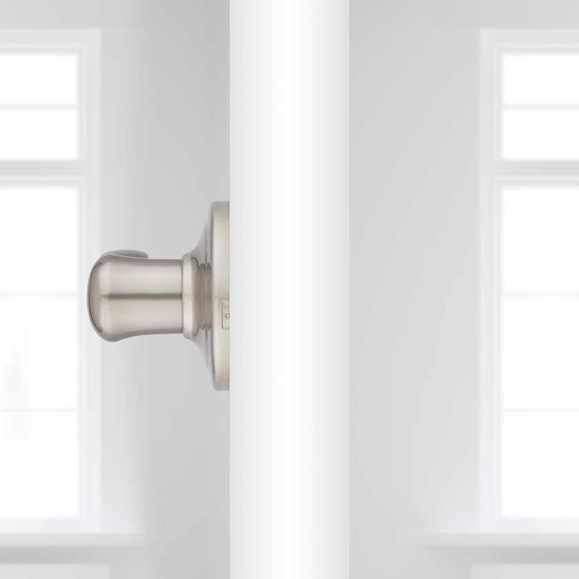 Weiser GLA12 TC15 MS LH Lever Dummy Welcome Home Toluca Satin Nickel Left