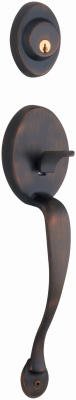WEISER LOCK GA9471 A/P11P SMT VS 6LR1 Augusta Handleset, Bronze