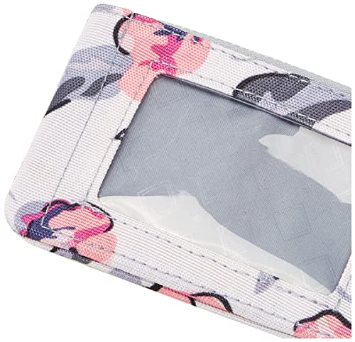 Vera Bradley Women's Recycled Lighten Up Reactive Zip ID Case Wallet, Hummingbird Blooms, One Size