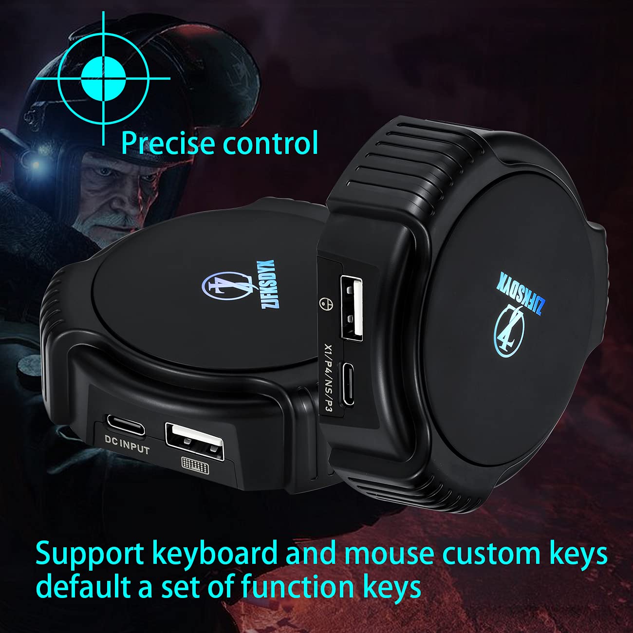 ZJFKSDYX C91MAX Keyboard Mouse Adapter Converter, Controller Adapter Converter for Xbox One, Xbox Series X/S, PlayStation 5, PlayStation 4 and Nintendo Switch【Support 3.5MM Headset】