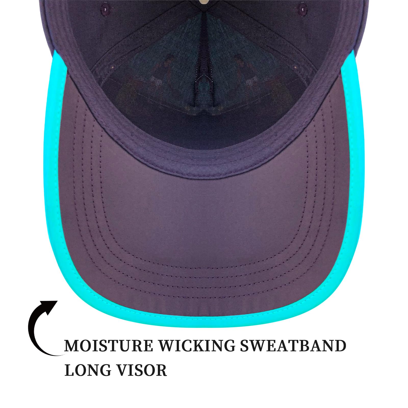 Women Baseball Caps, Adjustable Breathable Embroidered Sun Hat for Sport Golf Mesh Sunbonnet Outdoor Black