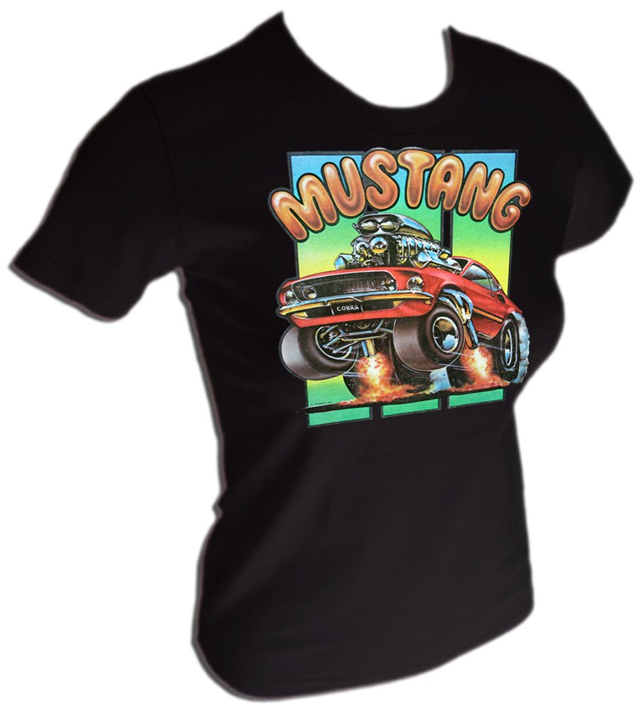 Vintage 1967 Ford Mustang Shelby Cobra GT350 Fastback Sexy Original T-Shirt, Medium White