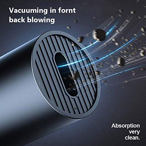 XLANJINGJ Handheld Mini Vacuum Cleaner,Small Hand Held Vacuum Cordless USB Rechargeable,Dust Buster and Blower 2 in 1, Easy to Clean Car, Desktop,Keyboard,Computer, Kitchen( Dark Gray)