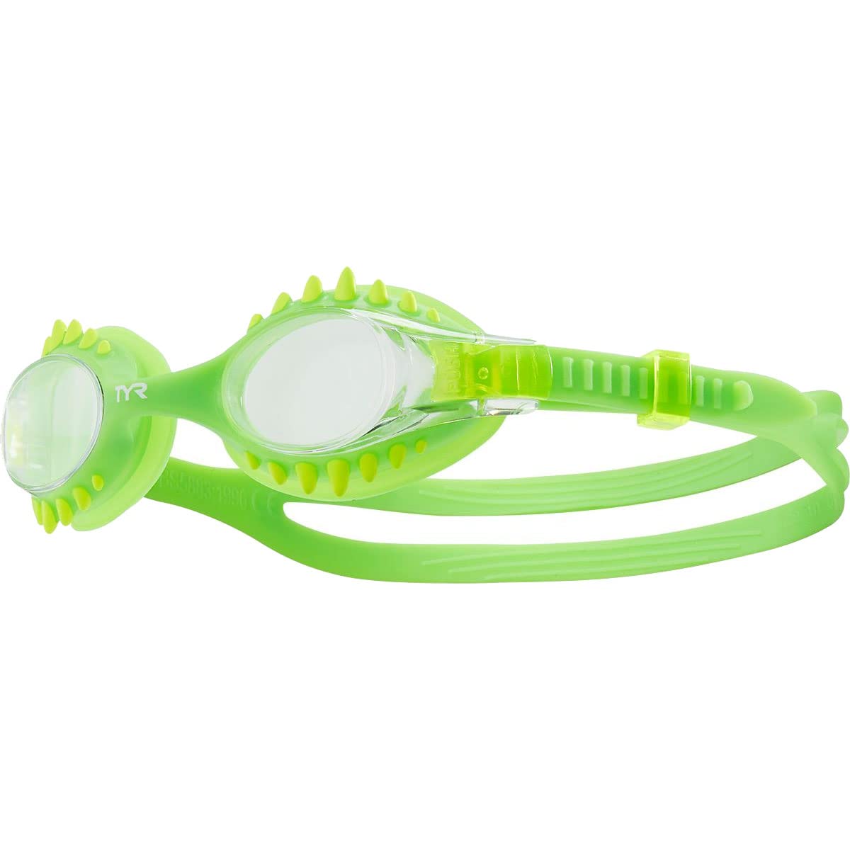 TYR Kids Swimple Spikes Swim Goggles, Smoke/Blue