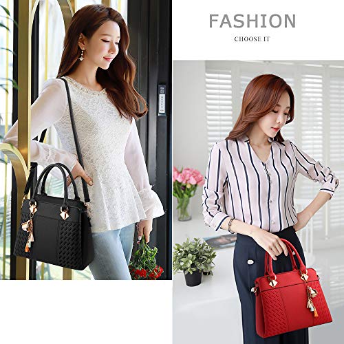 Womens Purses and Handbags Ladies Designer PU Leather Top Handle Satchel Tote Bag Shoulder Bags