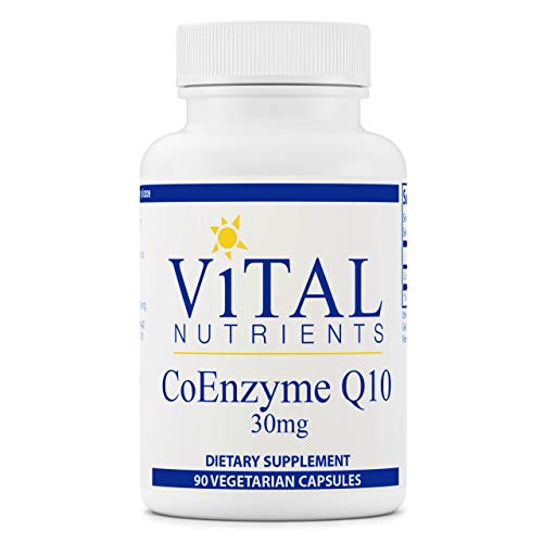 Vital Nutrients - CoEnzyme Q10 - CoQ10 - Potent Antioxidant - 90 Vegetarian Capsules per Bottle - 30 mg