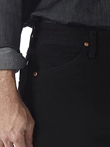 Wrangler Men's Cowboy Cut Slim Fit Jean, Shadow Black, 40W x 30L