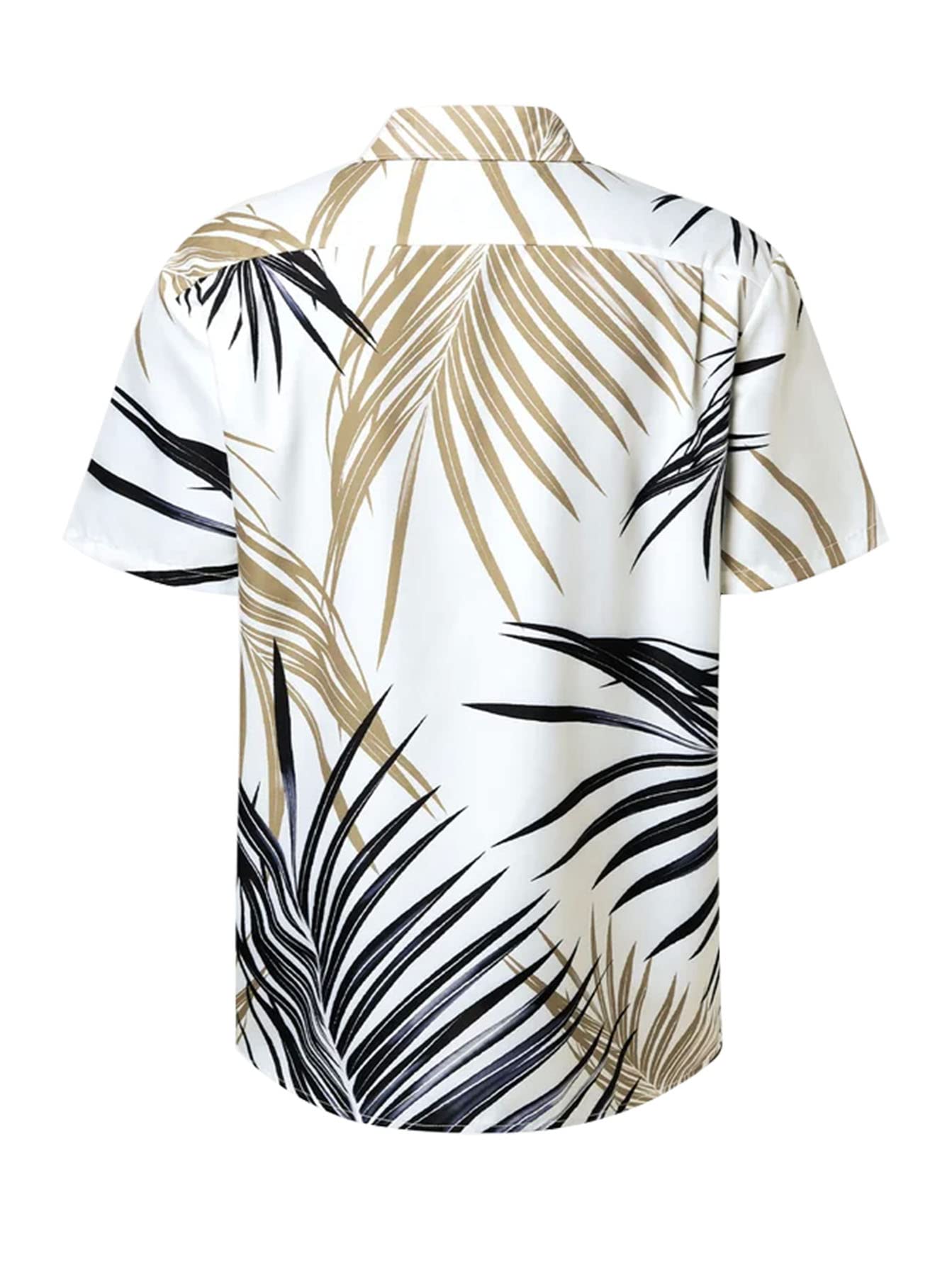WRITKC Hawaiian Shirts for Men Loose Short Sleeve Mens Beach Shirts Resort Casual Shirts