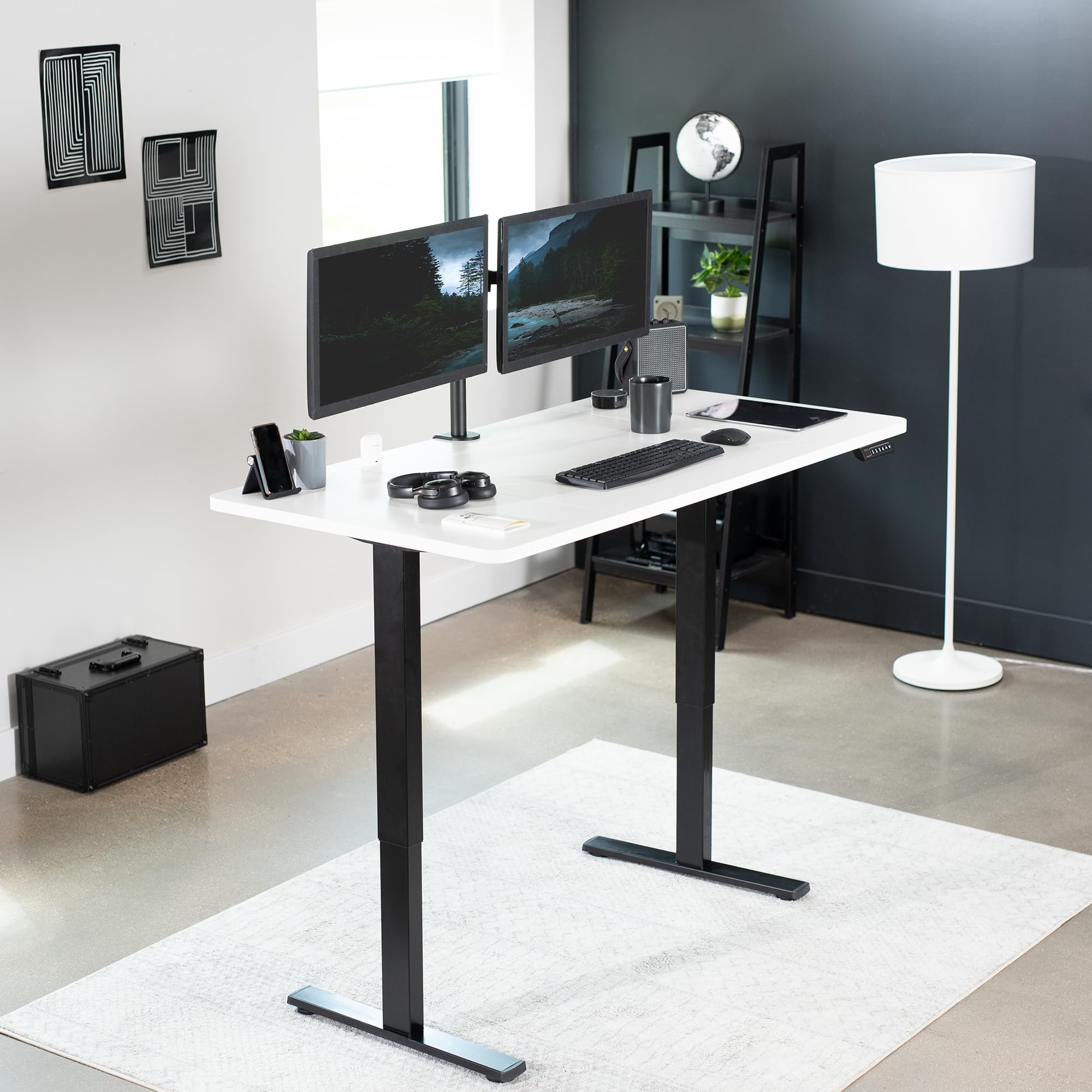 VIVO Universal 60 x 30 inch Table Top for Standard and Sit to Stand Height Adjustable Home and Office Desk Frames, White Desktop, DESK-TOP60-30W