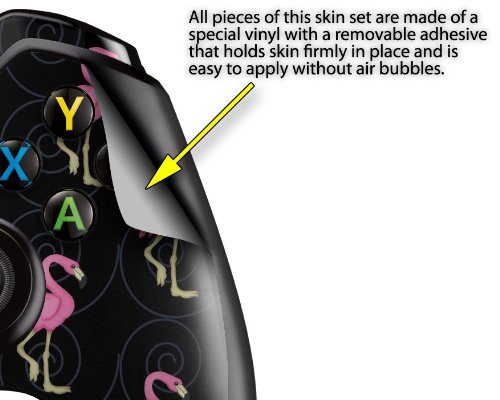 WraptorSkinz Decal Style Vinyl Skin Wrap compatible with XBOX One Original Wireless Controller Flamingos on Black - (CONTROLLER NOT INCLUDED)