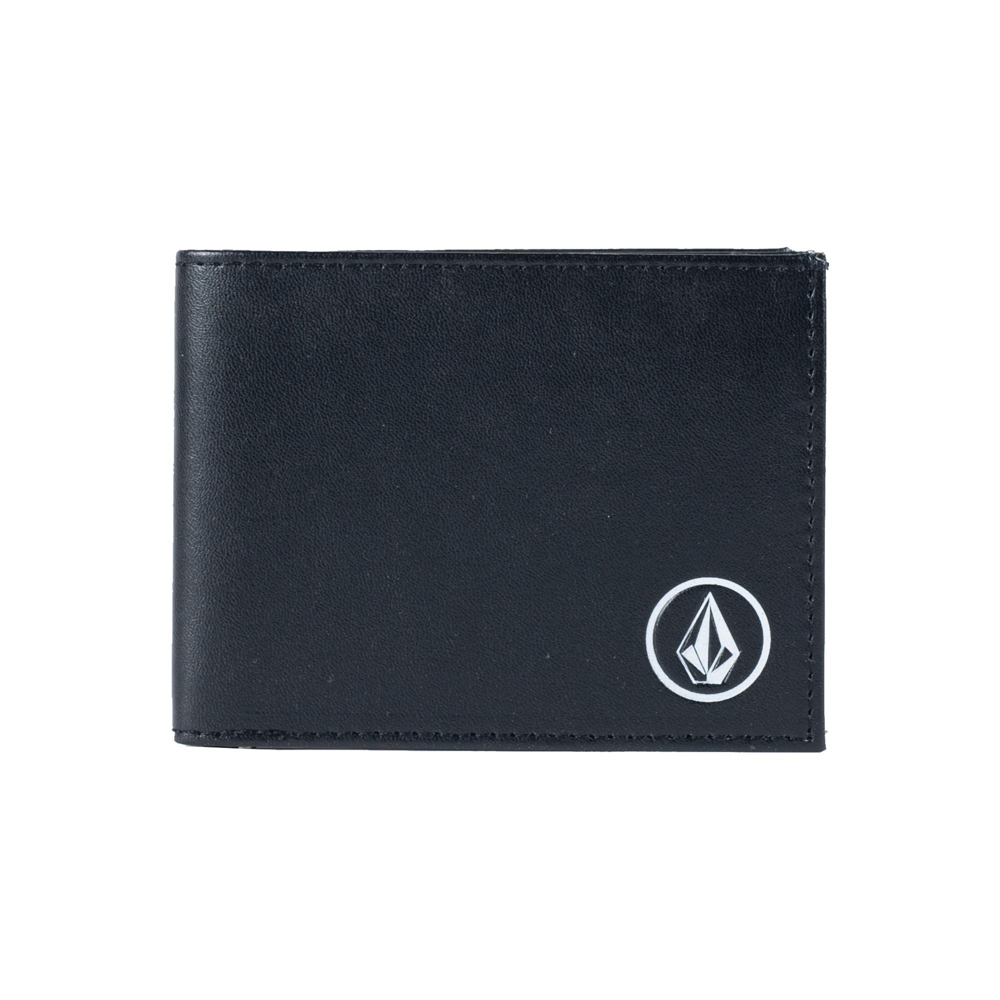 Volcom Men's Corps Polyurethane Wallet, Black, One Size