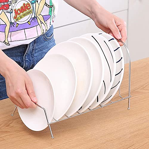 ZILZAL Cutlery Hook Pan Stainless Steel Pot Lid Plates Kitchen Slots Sink Countertop Holder Dish Rack Bowl Storage Shelf Drying Stand Draining Shelves