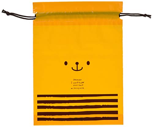 ヘッズ(Heads) CDB-4NS Gift Bag, Drawstring Bag, Bear, Orange-SS (20 Pieces)