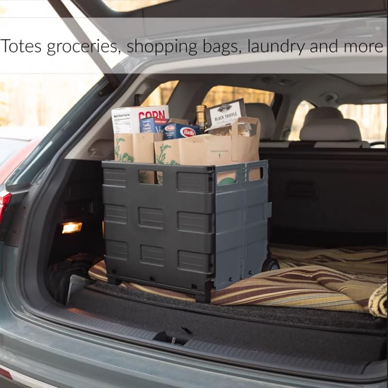 ZHYH Simplify Tote Collapsible Utility Cart carro multiusos con ruedas carrito plegable con ruedas