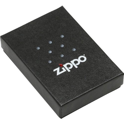 Zippo Classic English Flag Brushed Chrome Lighter Refillable Lifetime Guarantee