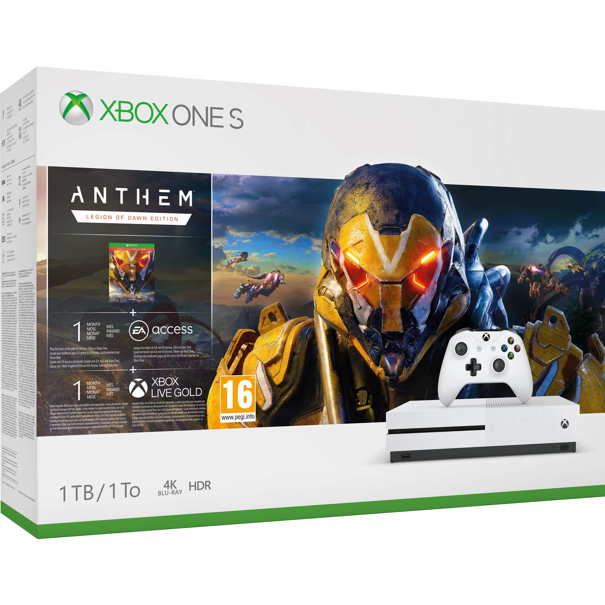 Xbox One S 1TB Console - Anthem Bundle (Xbox One)