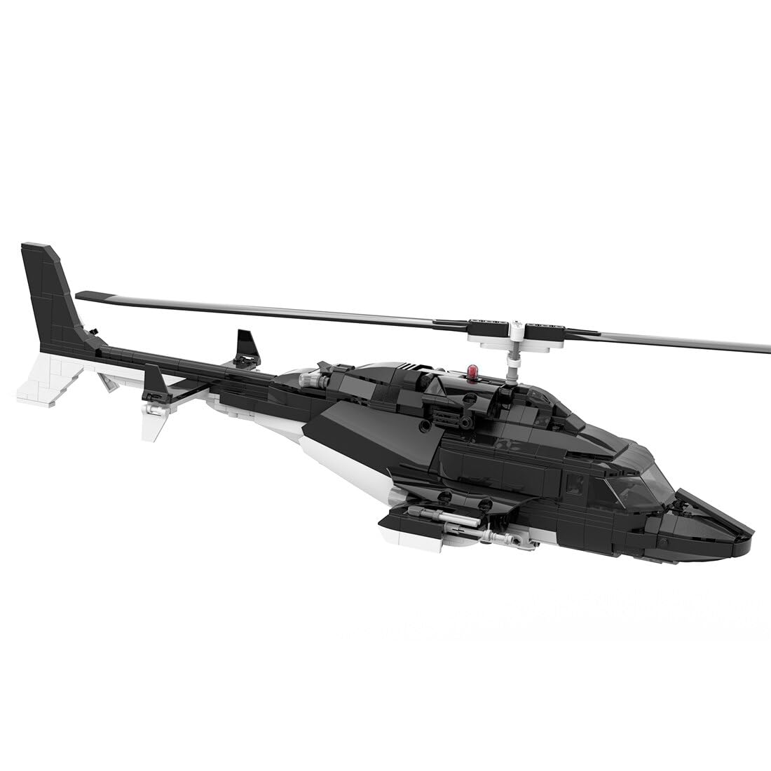 Vortix Military Helicopter Building Blocks Set, WW2 Airwolf Gunship Model Bricks Kit, Plane Construction Toys for Kids and Adults (1039PCS)