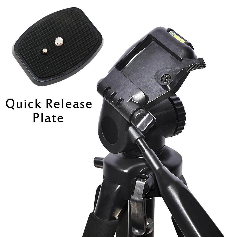 Xtech Pro Series 72� inch Tripod with Carrying Case, 3 Way Pan-Head for Canon, Nikon, Olympus, Sony, Fuji, Samsung, Panasonic, Pentax and Other Similar Digital Cameras and Camcorders