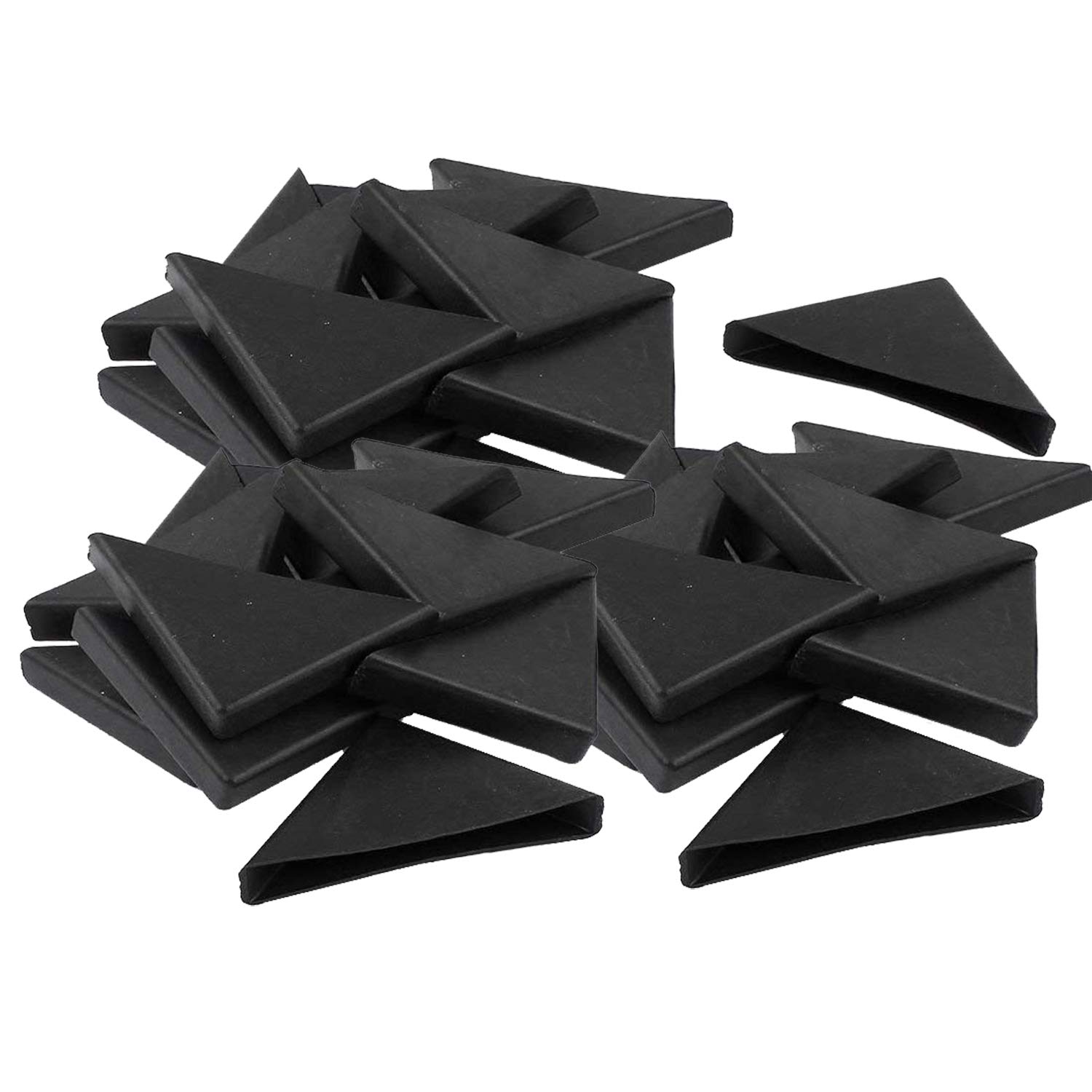 YouU Plastic Corner Protectors- 20 Pcs Shape Triple-cornered Glass Corner Protector Cushion 10mm x 75mm for Corner Protection of Glass Corners, Tiles, Stones and Angle Steel