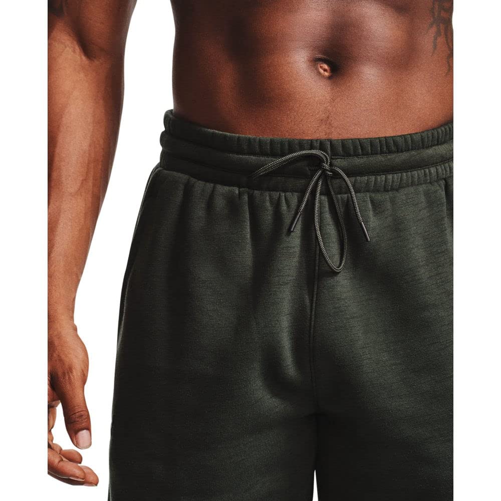 Under Armour Mens Project Rock Charged Cotton Fleece Shorts (Green (310), Medium)