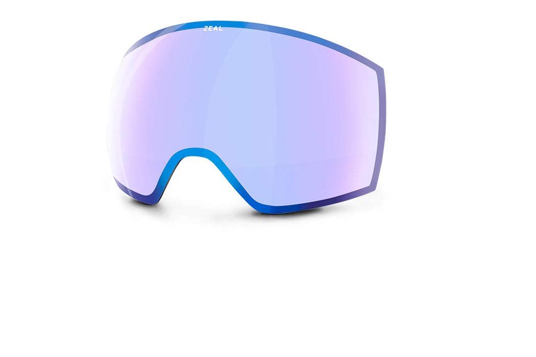 Zeal Optics Portal Goggle Accessory Lens - Replacement Lenses For Ski & Snowboard Goggles, Rail Lock System Lenses - Optimum Persimmon Sky Blue Accessory Lens