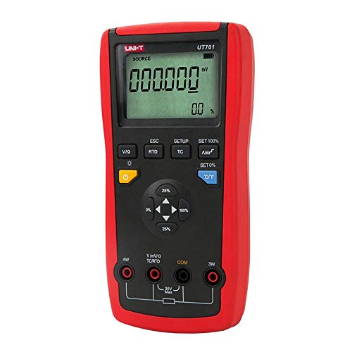 UNI-T Handheld Single Function Temperature Calibrator UT701 Thermocouple Calibrator Type J/K/T/E/R/S/B/N/Wre RTDs C mV Resistance