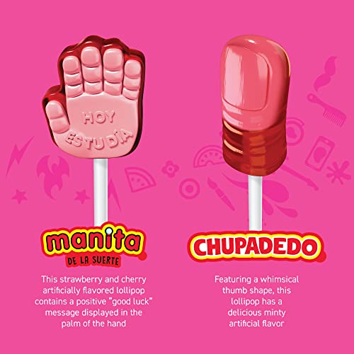 Vero Mix Banda Dulce Assorted Sweet Lollipops, Artificially Flavored, 1 Pound 4.31 Ounces, 40 Count Bag