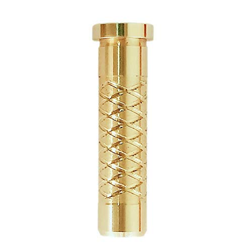 yeseje Brass Arrow Inserts Arrow Insert Gule with Surface Embossed Insert Inner Diameter .245 Carbon Arrow (12-Pack) 100 Grain