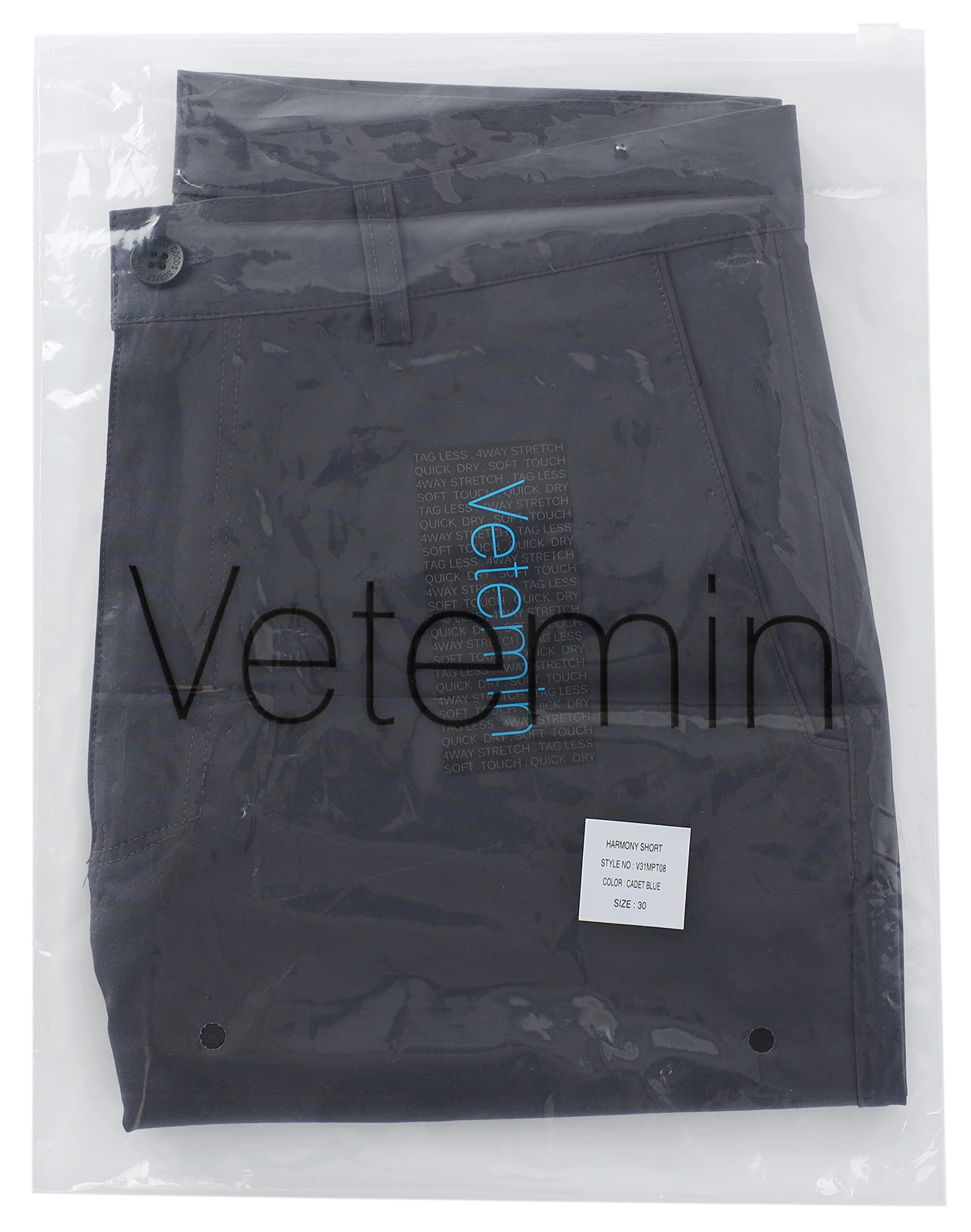 Vetemin Men's Casual Performance Quick Dry Slim Fit Workout Hiking Hybrid Dress Chino Golf Shorts Fresh Army 30