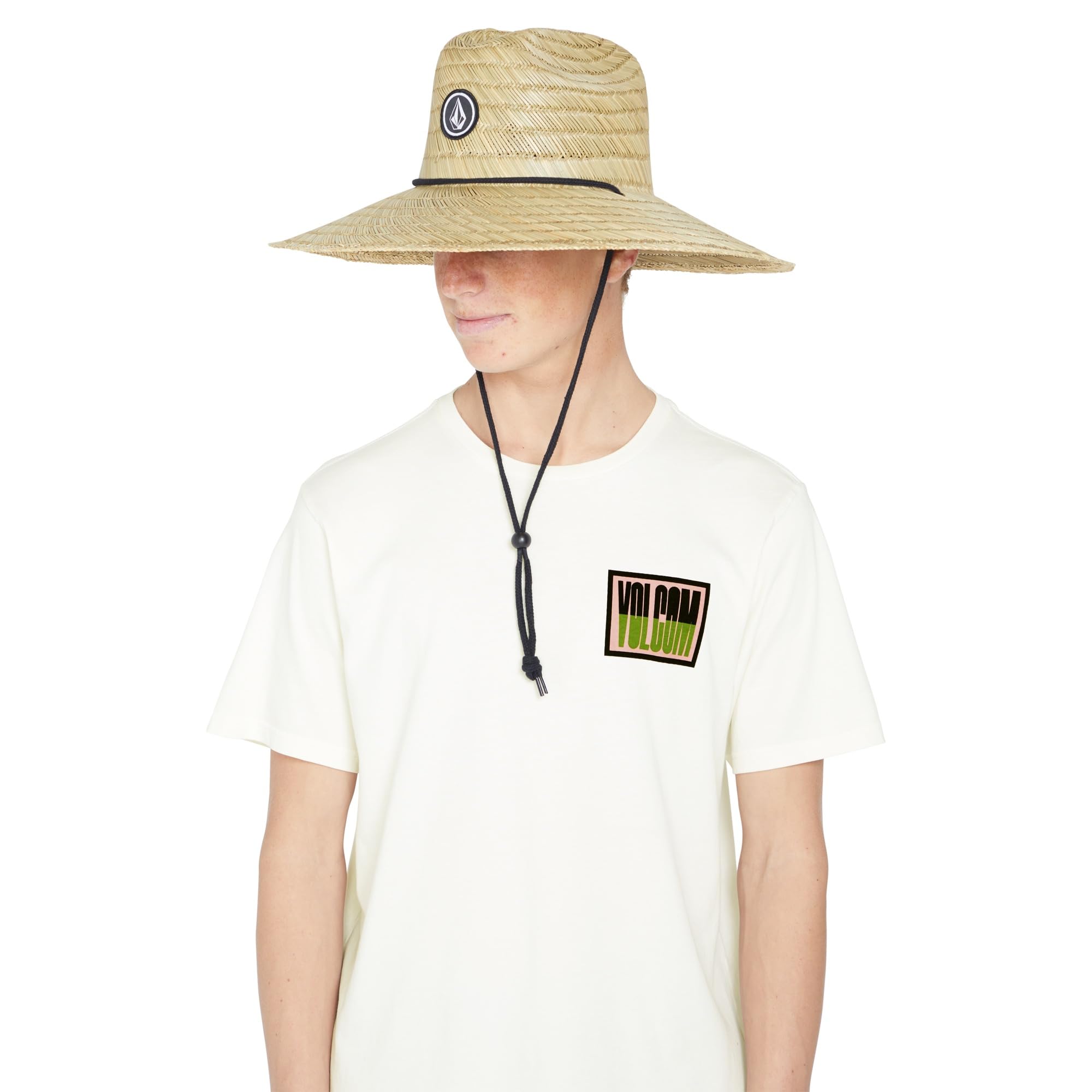 Volcom Men's Quarter Straw Hat, Natural, Small