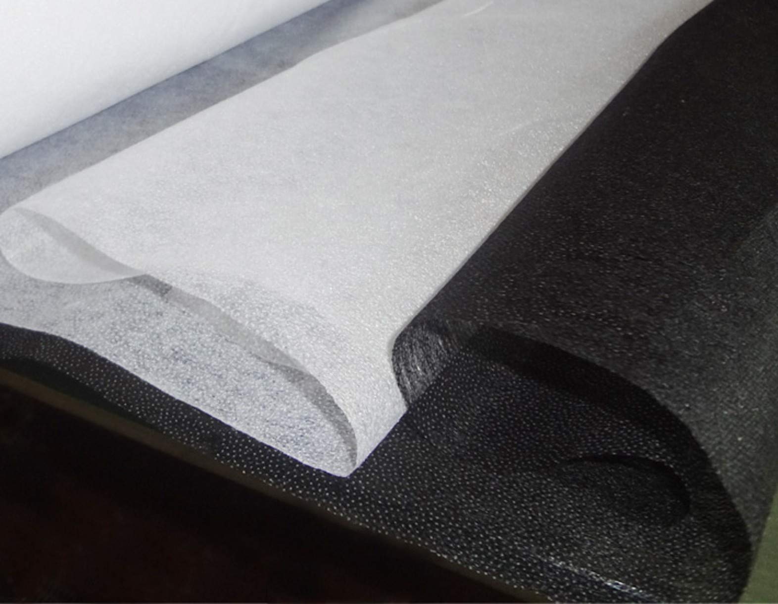 WellieSTR ( White 5.5 Yards Iron on Interfacing Non-Woven Light Weight 40" Wide Single-Sided Fusible Shipped for DIY Ideas