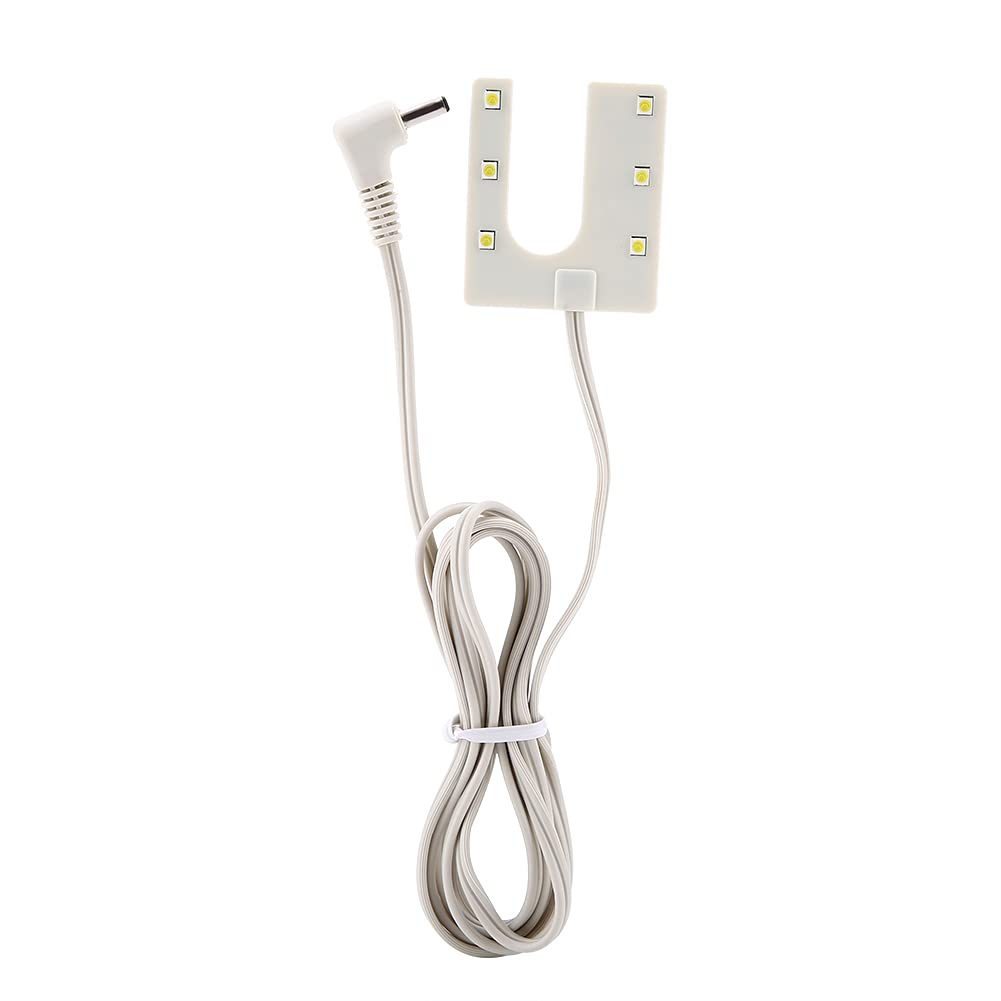 Zixyqol LED Work Light for Flat car Sewing Machine 0.3W 6-LED Sewing Machine Accessory U-Shaped Table Lamp Eye Protection and Energy Saving