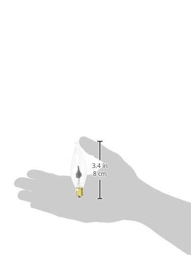 Westinghouse 0365600 Watt Flicker Flame Light Bulb, 1 Count (Pack of 1), Clear