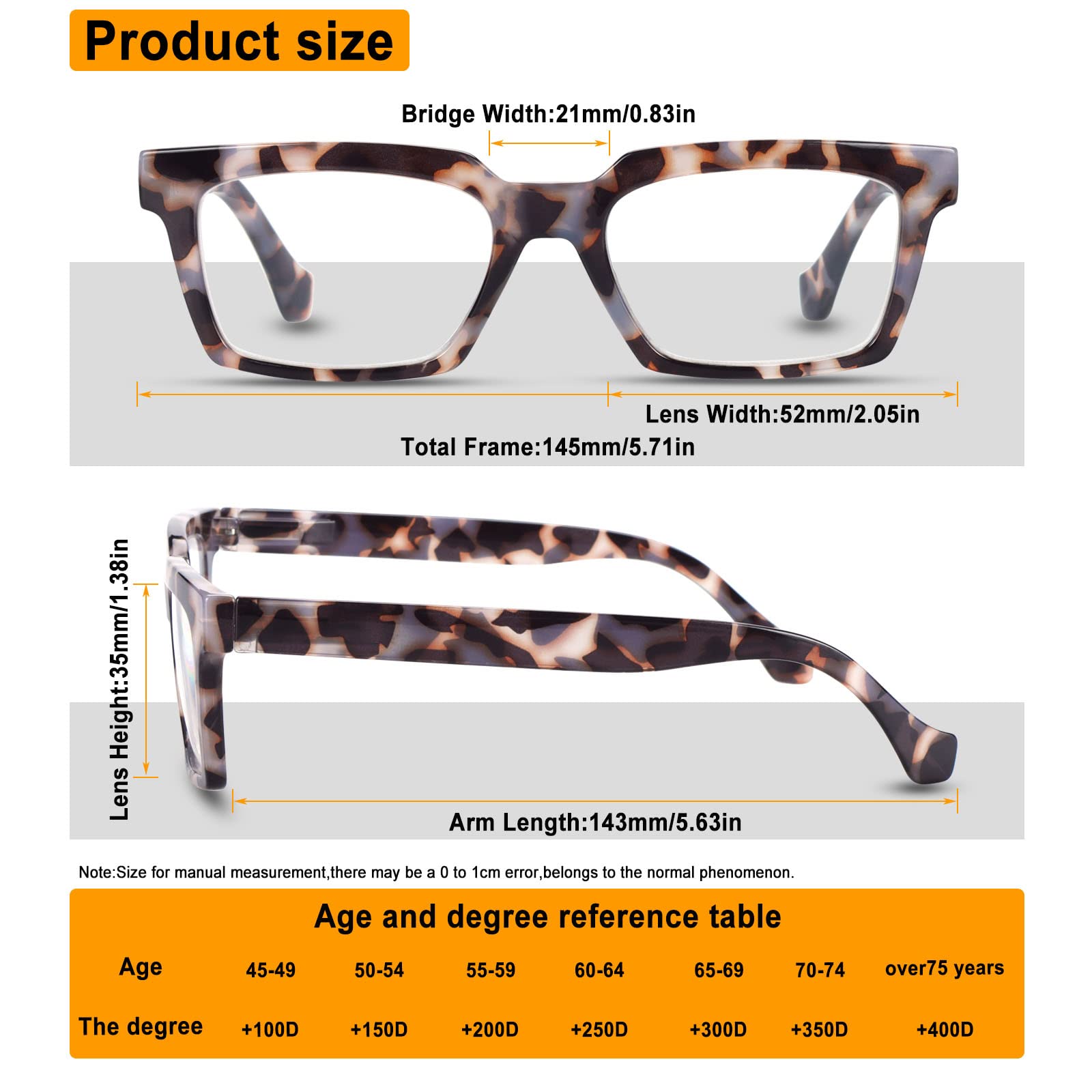 VOGPOPER 6 Pack Fashion Reading Glasses For Women Blue Light Blocking Computer Square Readers with Spring Hinge Men (A1 Mixed, 2.25, diopters)