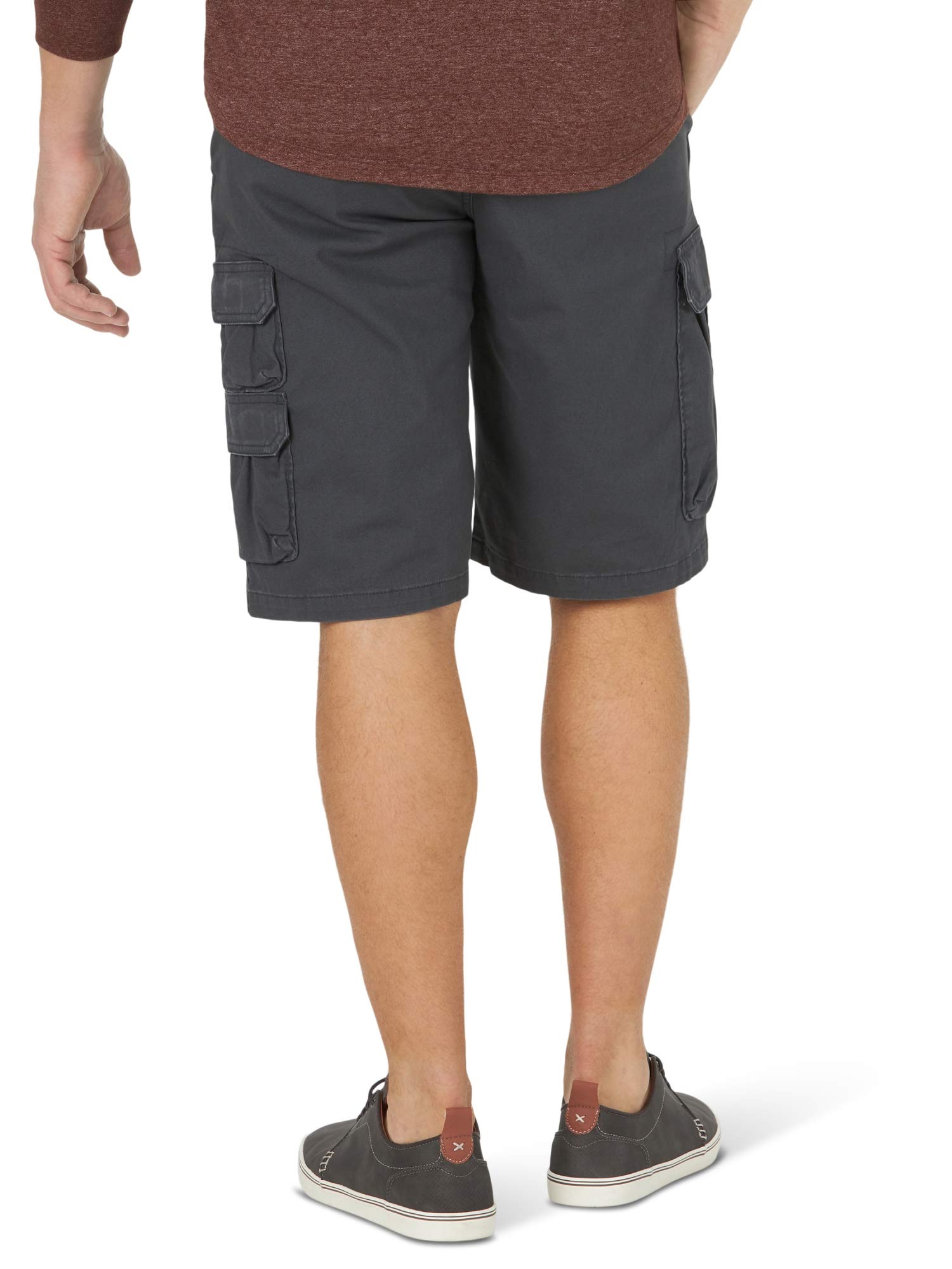 Wrangler Authentics Men's Stretch Twill Cargo Shorts, Asphalt, 46