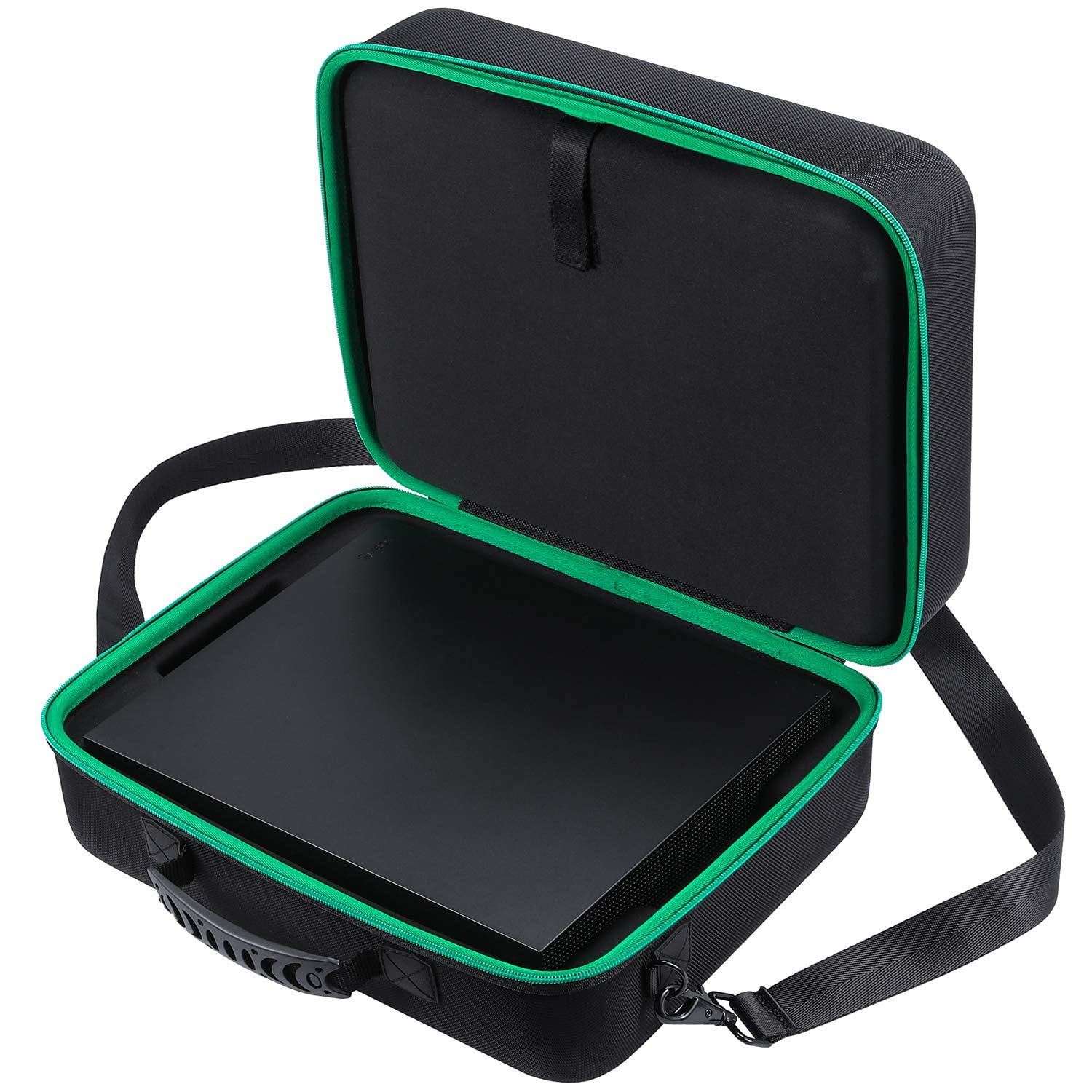 Zadii Hard Carrying Case Compatible with Xbox One X, Fit Xbox One X Console, 2 Wireless Controllers, Power Cable, HDMI Cable Game Discs and Other Accessories