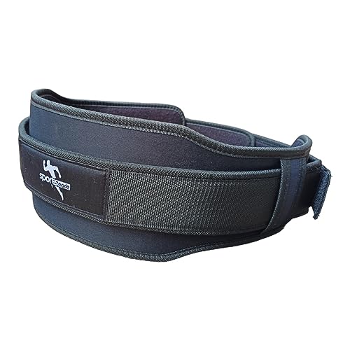 Weight Lifting Belt for Men & Women, Weightlifting Belts for Workout Cross Training, Powerlifting, Squat & Deadlift, Adjustable Gym Belt For Back Support Black, M