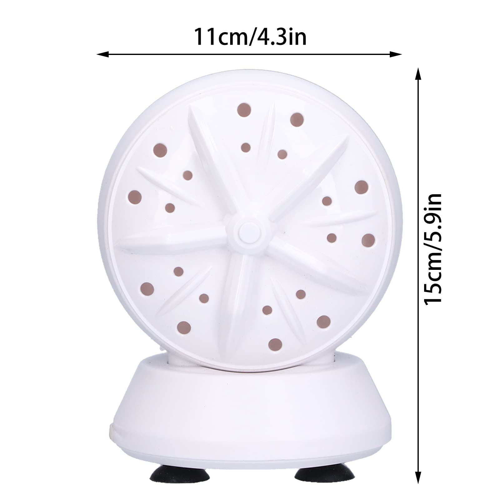 Zixyqol Turbo Spin Mini Washing Machine Washing Machine Portable Multifunctional Washer Ultrasonic Washing Machine 100‑240V(US)